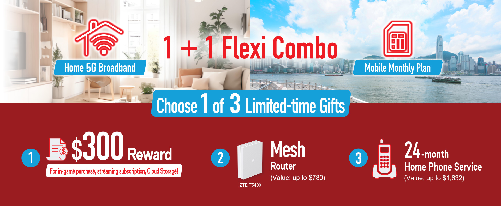 1+1 Flexi Combo - SmarTone